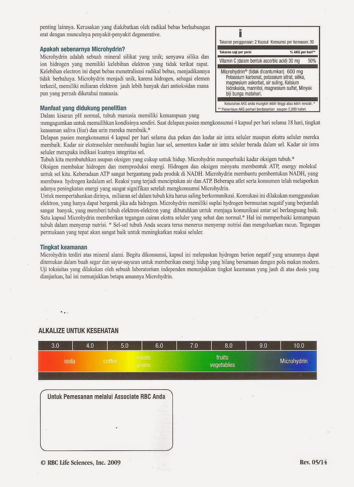 RBC Life : Microhydrin