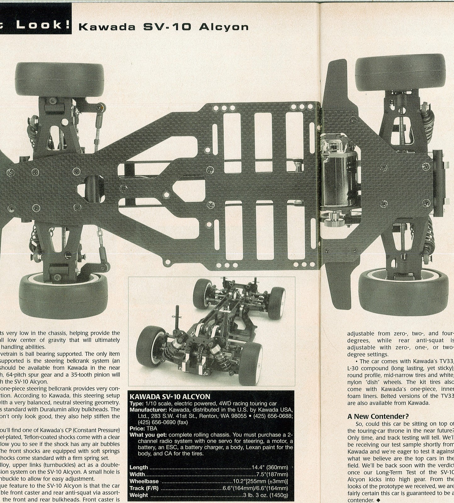 Kawada SV-10 Alcyon Blogspot: RC Car Magazine First Look October 1998