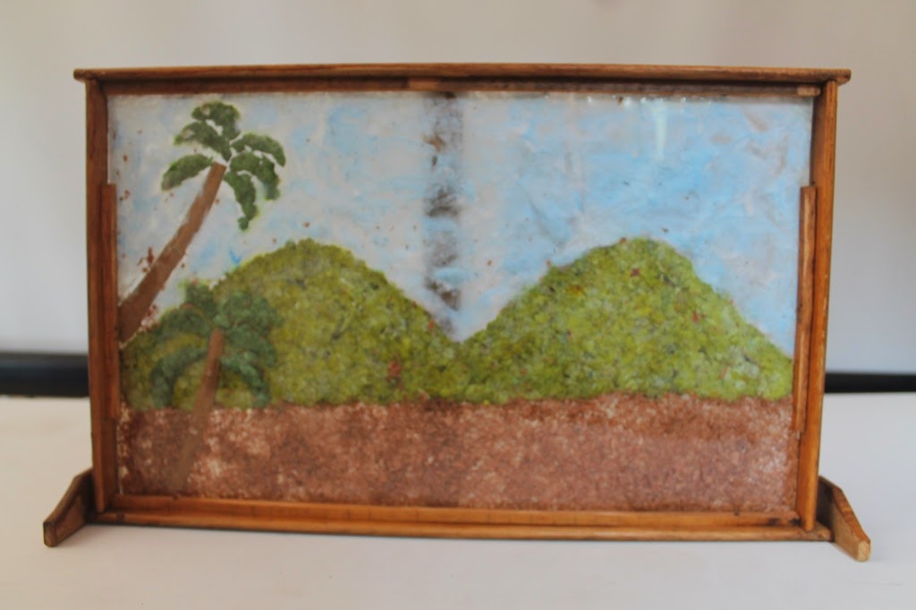 Gambar Kolase Rumput Dari Biji Bijian - Gambar Kolase