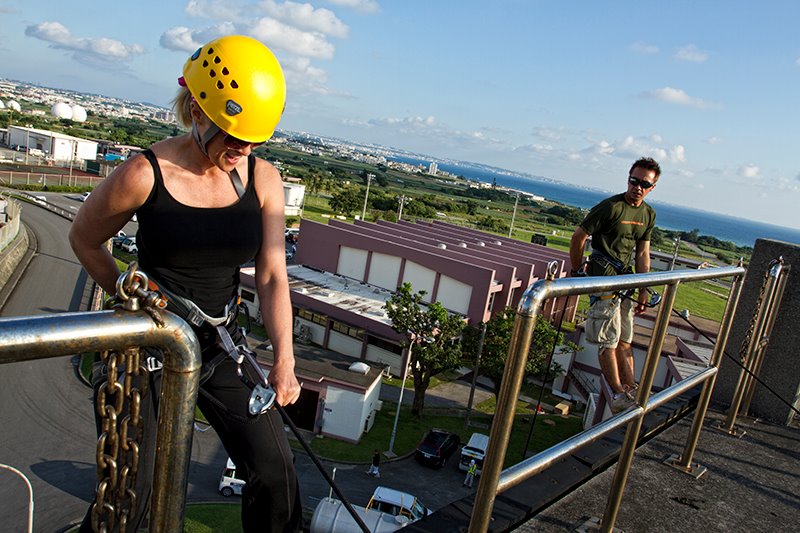 Teaching Rappelling on Torii Station