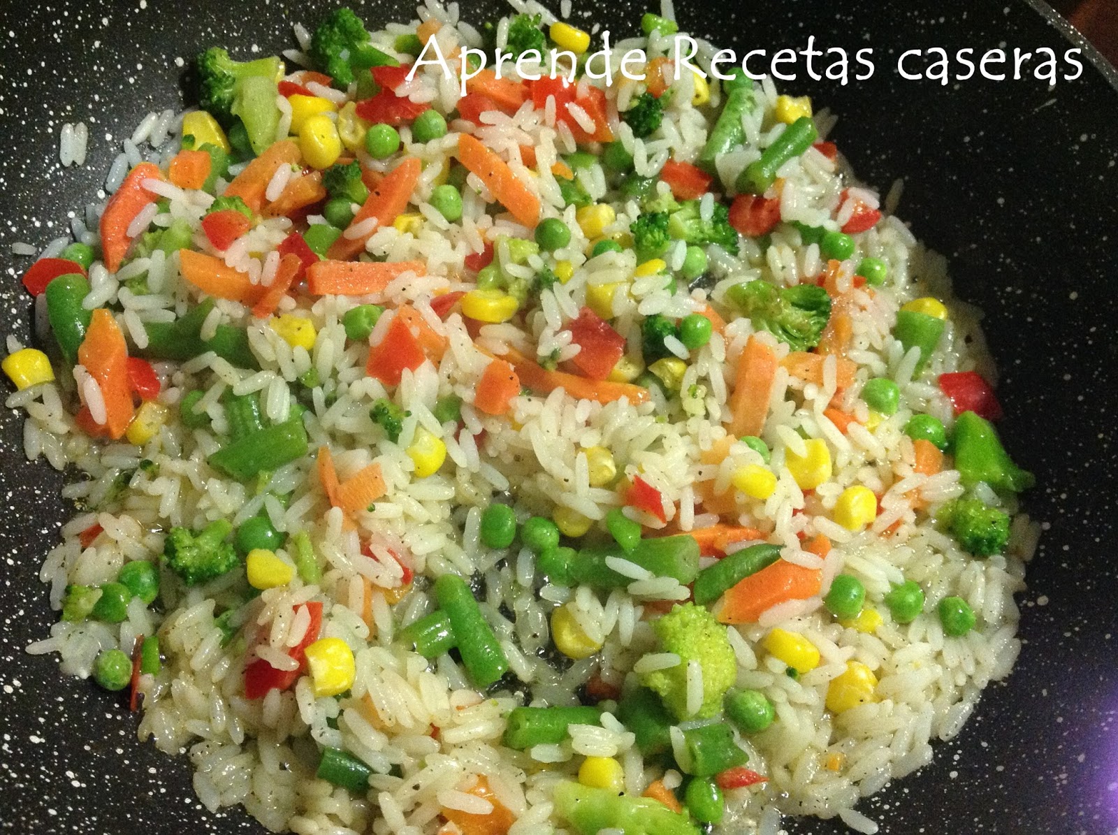 Aprende Recetas Caseras: Salteado de Arroz con Verdura