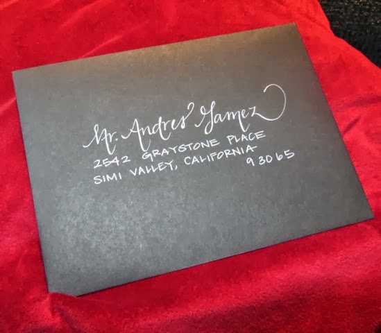 2 Hearts B 1 Designs: {Calligraphy Monday} Wedding Envelopes:: Black ...