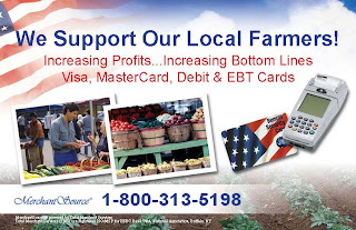 Wireless EBT, credit and debit cards at Farmers' Market