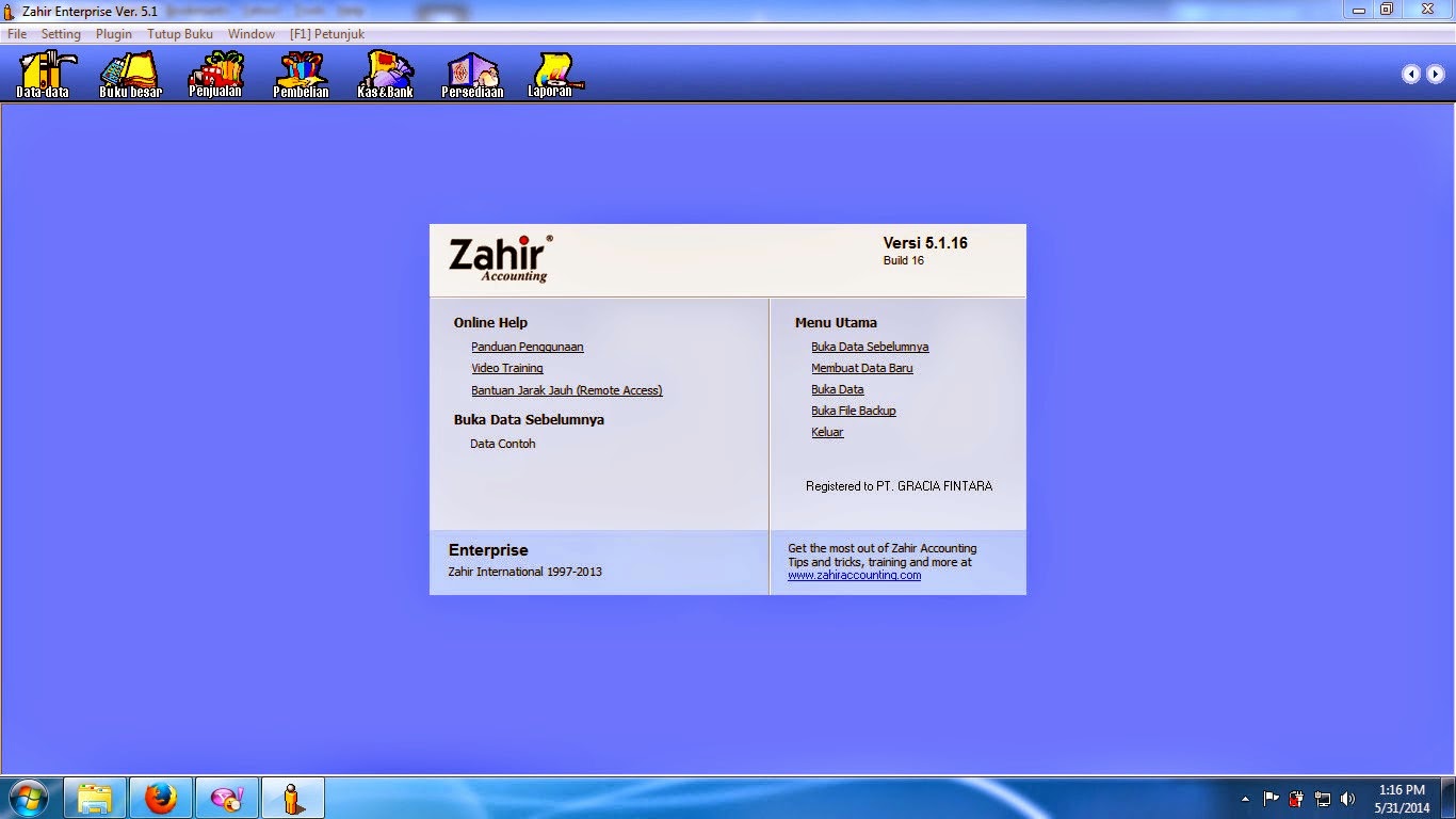 Zahir Accounting Software: Zahir Accounting 5.1 Enterprise Build 16