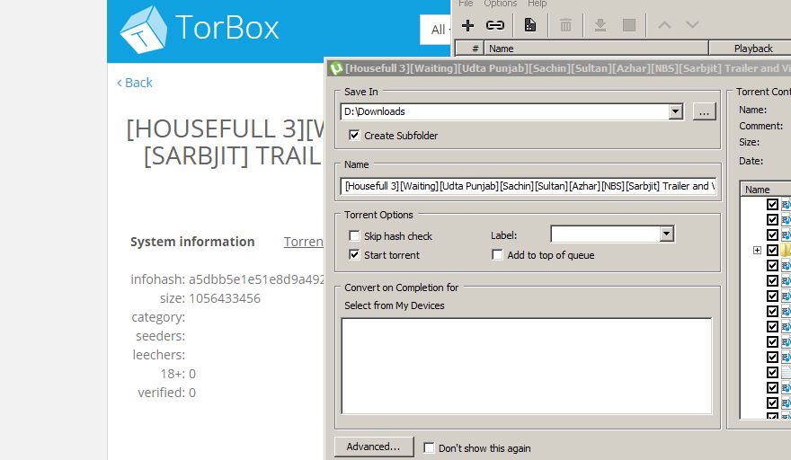 Torbox.net Download Torrents at 3 - 5 Mbps even with slow internet