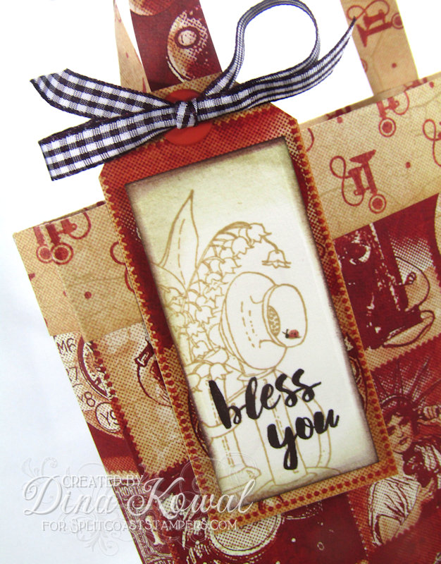 Dina Kowal Creative: Splitcoast Tutorial: Designer Paper Gift Bag