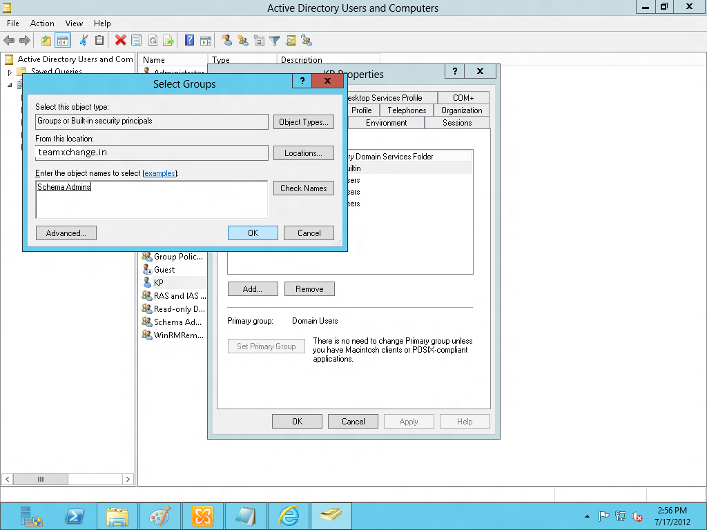 The Active Directory Schema Is Not Up To Date And This User Account Is
