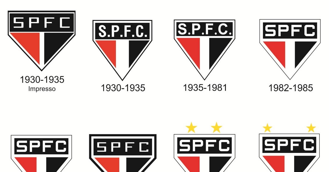 100% São Paulo Futebol Clube: SPFC TODOS OS ESCUDOS DE 1930 A 2010