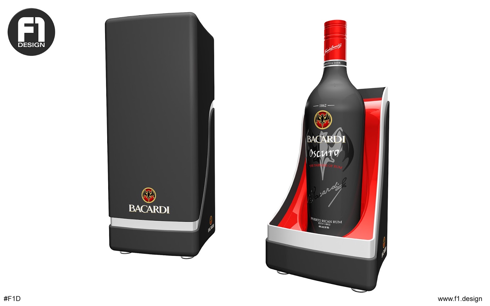 Bacardi Oscuro – The Dark Side of Rum (Concept) – Packaging Of The World