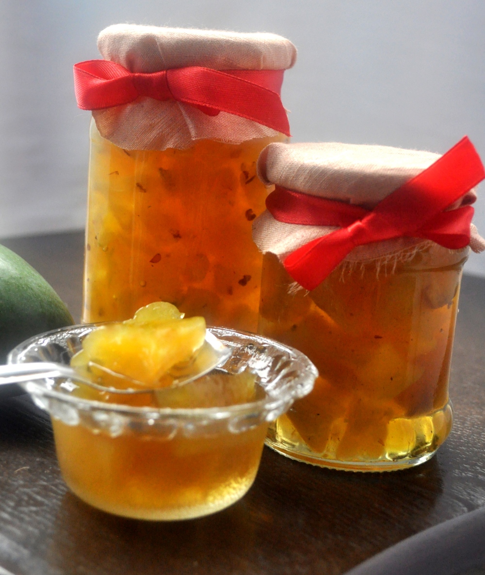Aam-er Morobba (Raw Mango Preserve) - A Homemaker's Diary