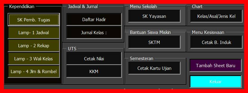 Software Sekolah: Aplikasi database excel tercanggih terbaik gratis ...