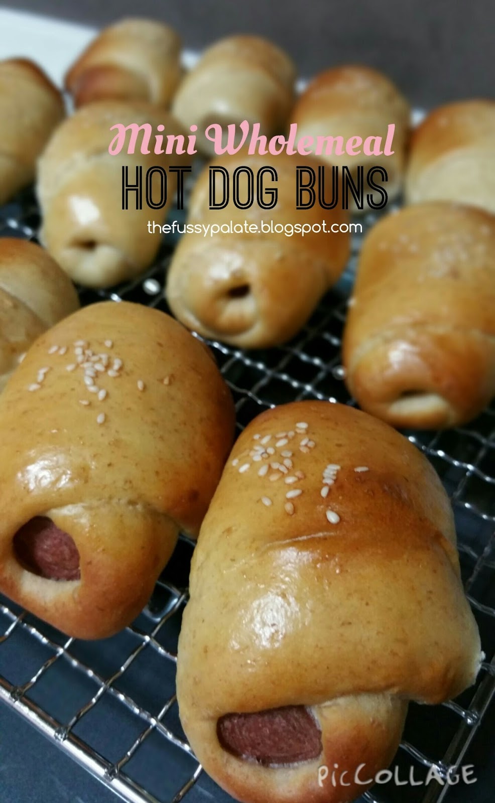 The Fussy Palate: Mini Wholemeal Hotdog Buns