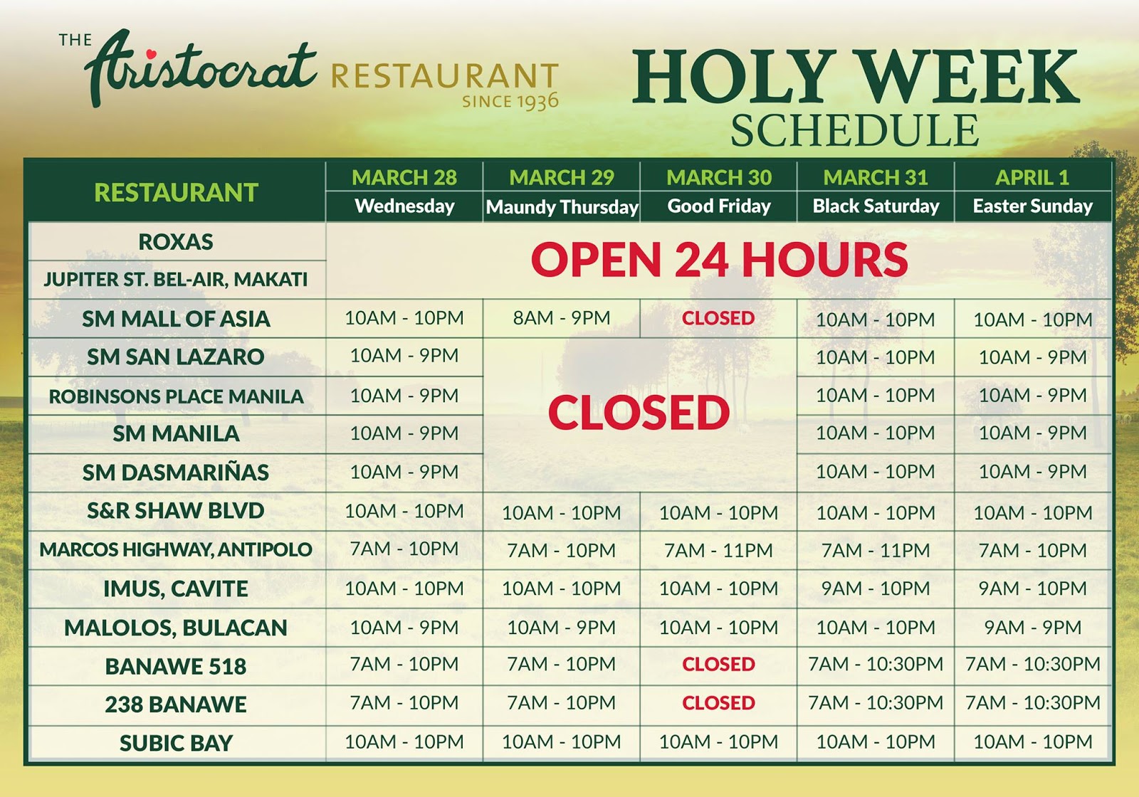 Manila Shopper: Mall Hours, Supermarkets, Theme Parks & some Restos ...