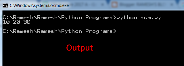 PYTHON BASICS - RAMESH'S BLOG