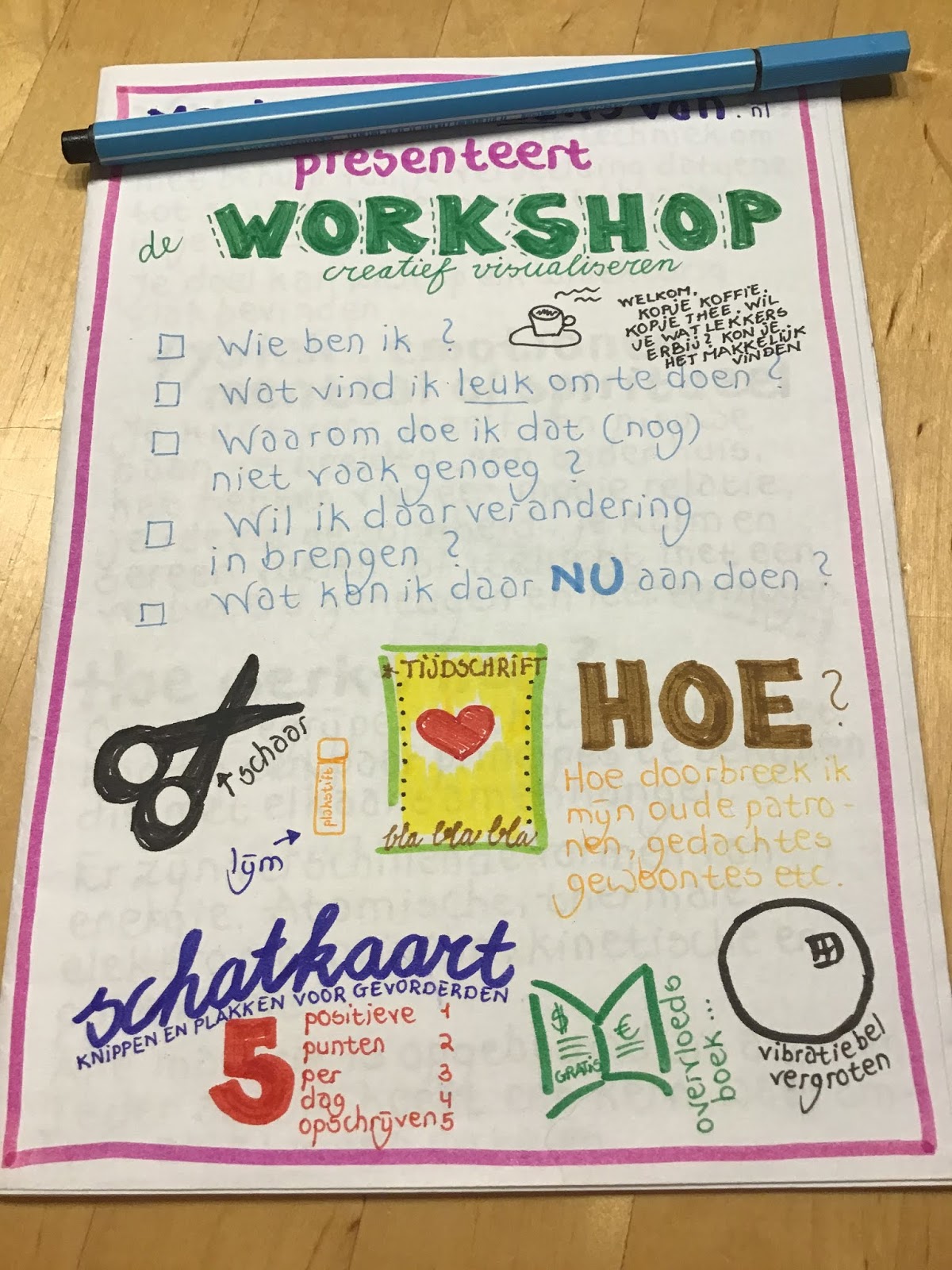 Workshop creatief visualiseren