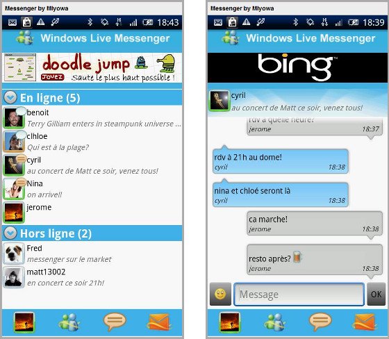 Windows Live Messenger Android [Apk] [Free] [Miyowa] [MSN] [Market]