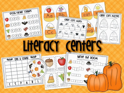 Mrs. Ricca's Kindergarten: Happy October! {Freebies & Centers}