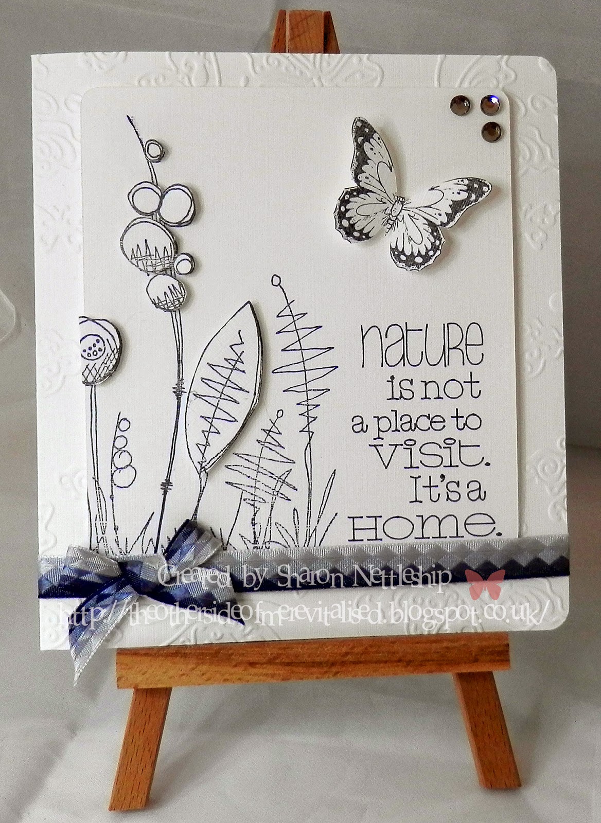 The other side of me : Papermill White Linen Card