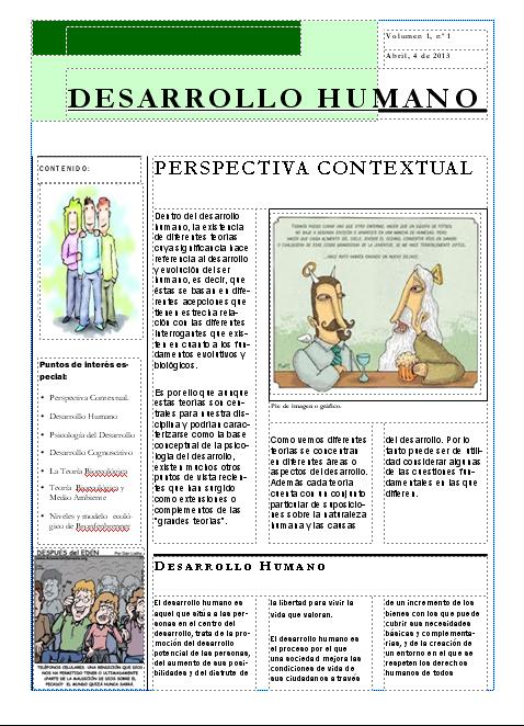 Desarrollo Humano I: Perspectiva Contextual