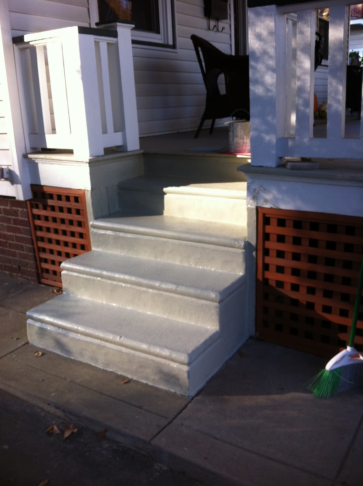 Our 'New' To Us 1910 Foursquare Home: Side Stairs