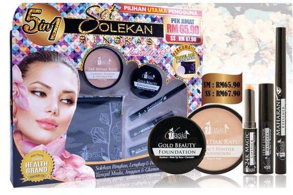 PRODUK KECANTIKAN MURAH ORIGINAL: SET SOLEKAN 5 IN 1 V ASIA
