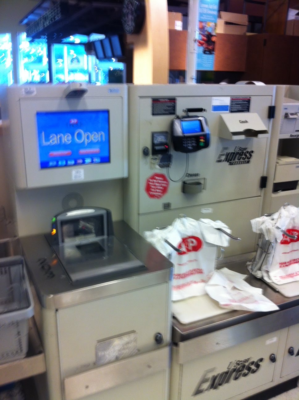 Enjoying the View.. One Day at a time: Take on the self checkout machines