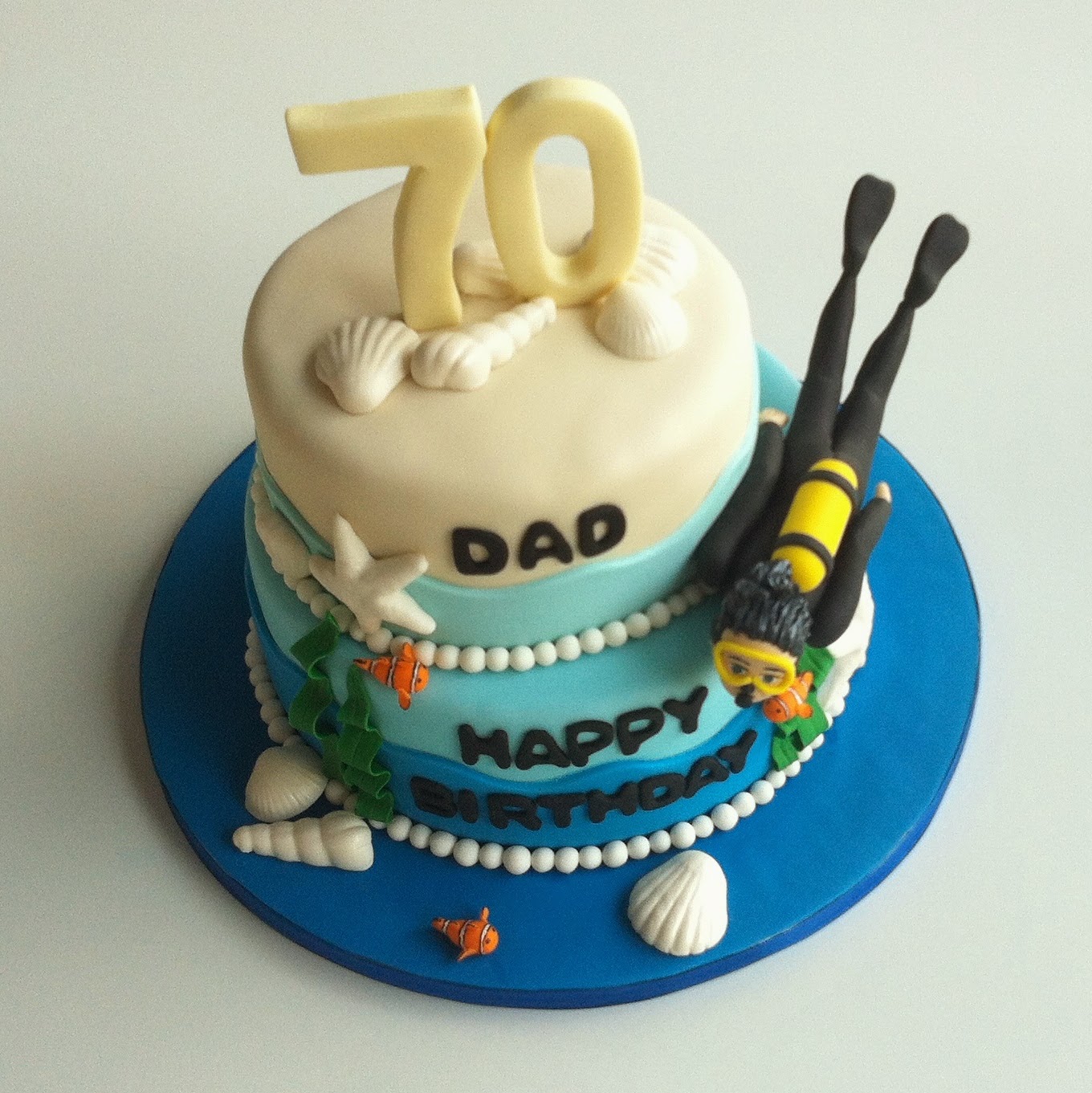 TeaRoom by Bel Jee: Scuba Diving themed cake