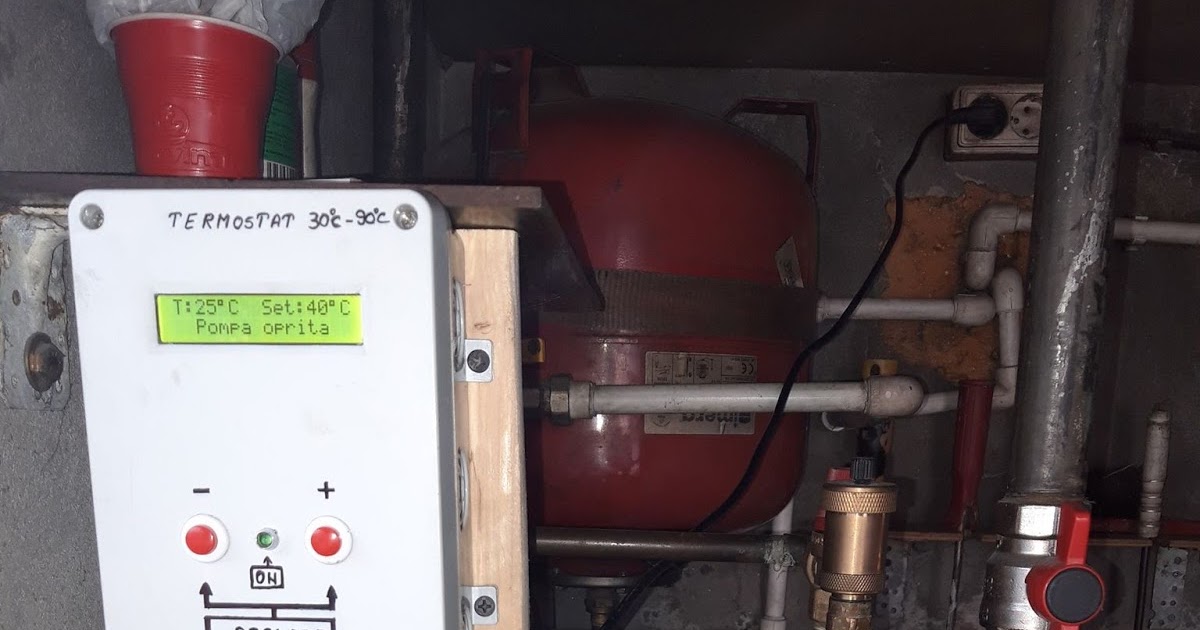 Arduino tehNiq: Thermostat for recycle pump at heating system