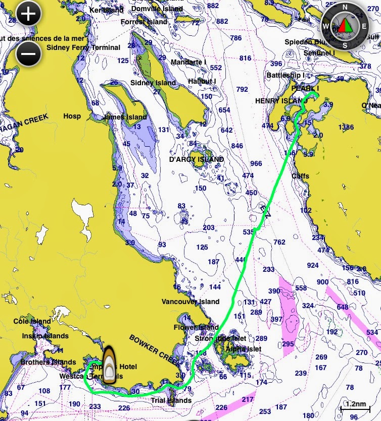 Olalla Bay: Haro Strait to Victoria