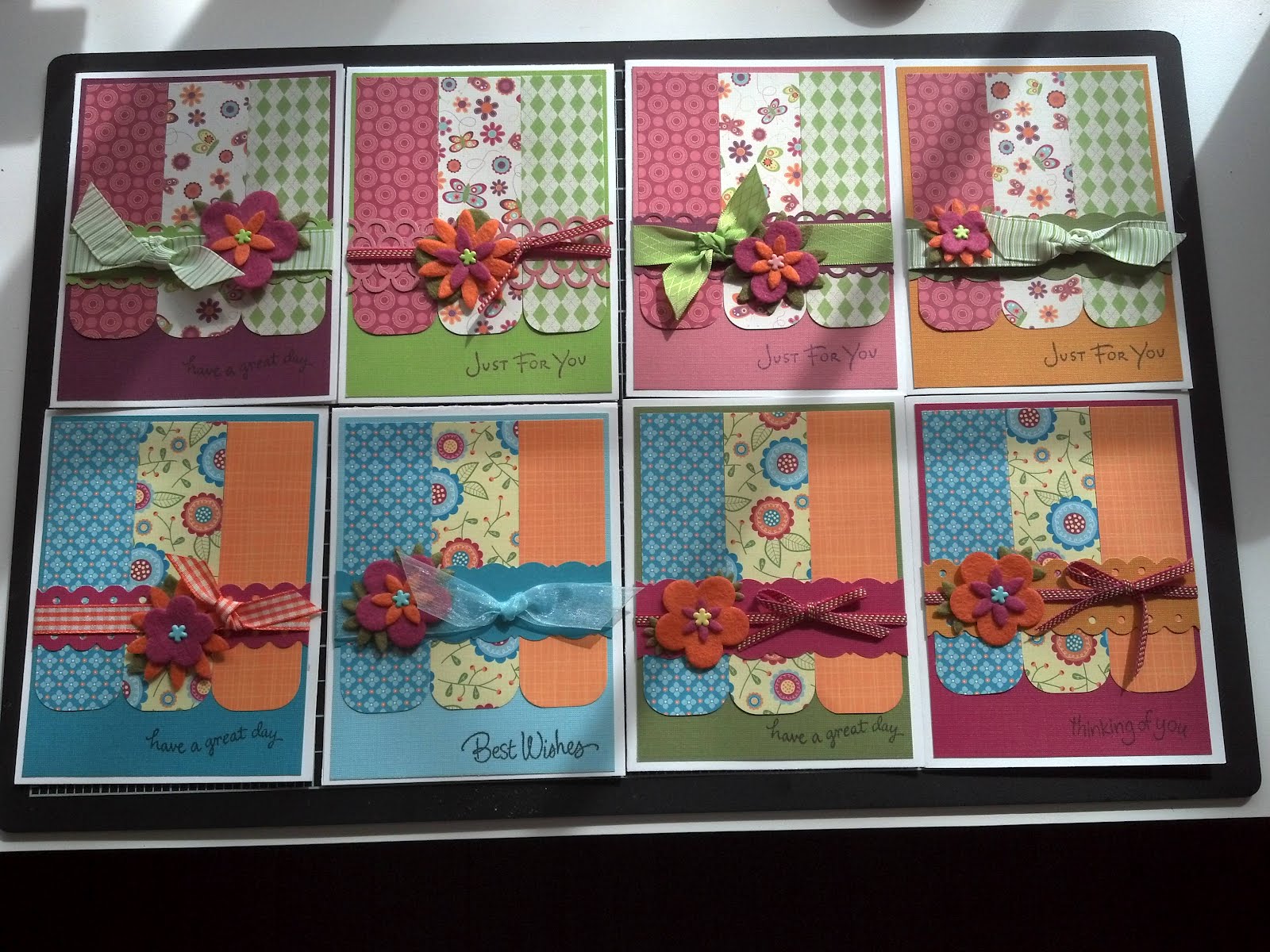 Welcome to Scrappin' Cat's Creative Endeavors: Stash building cards