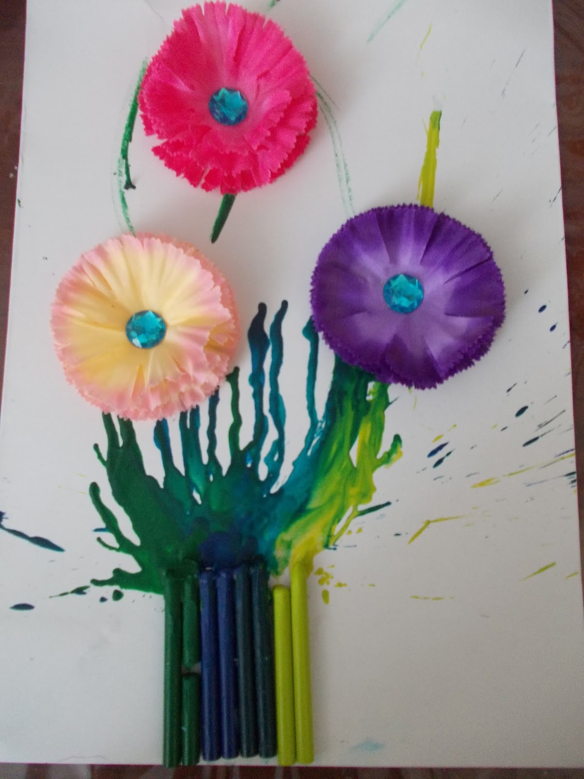 Aprendo jugando en casa: Martes de Galería: Un jardín de crayolas ...