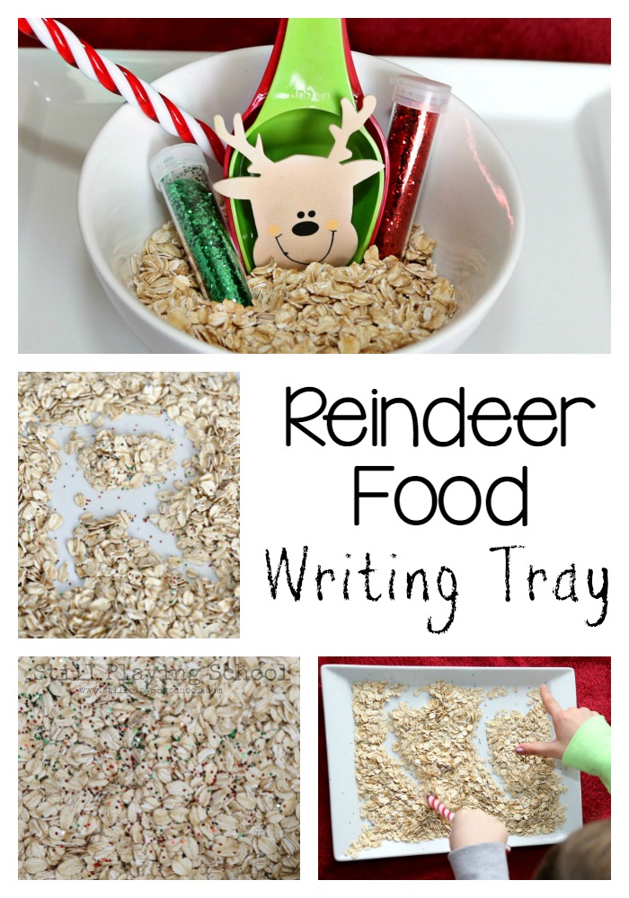 Reindeer Food Writing Tray | Still Playing School
