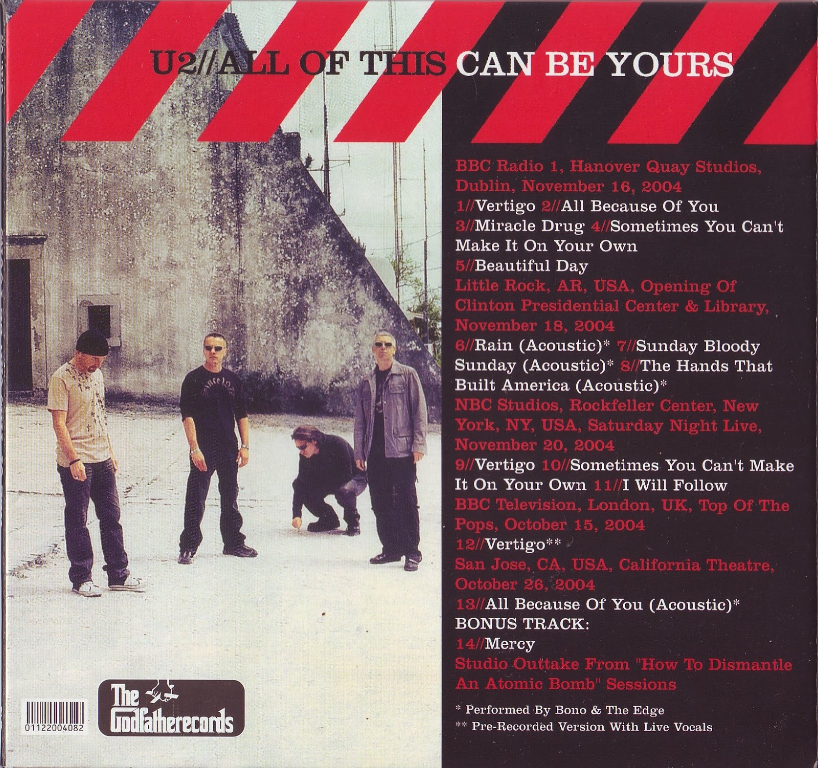 World Of BOOTLEGS: BOOTLEG : U2 - 'All Of This Can Be Yours' -SBD- (CD ...