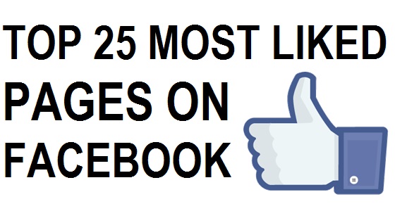 Top 25 Most Liked Pages on Facebook in 2014