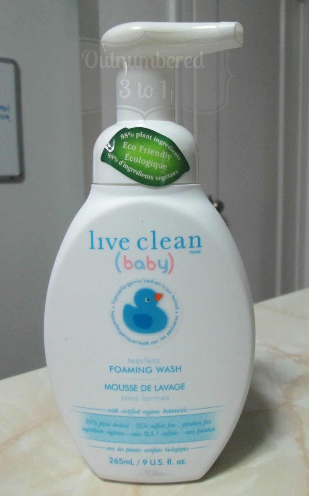 Live Clean Tearless Foaming Baby Wash Review - Outnumbered 3 to 1