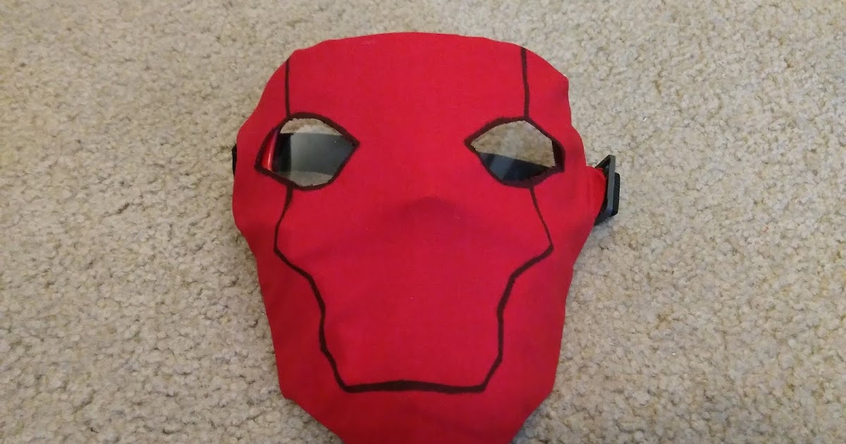 How to make a quick Red Hood mask