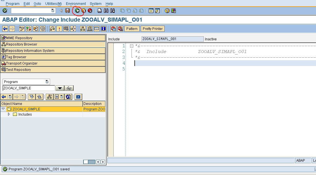 SAP TECH: Basic OO-ALV Report ( SE80 )