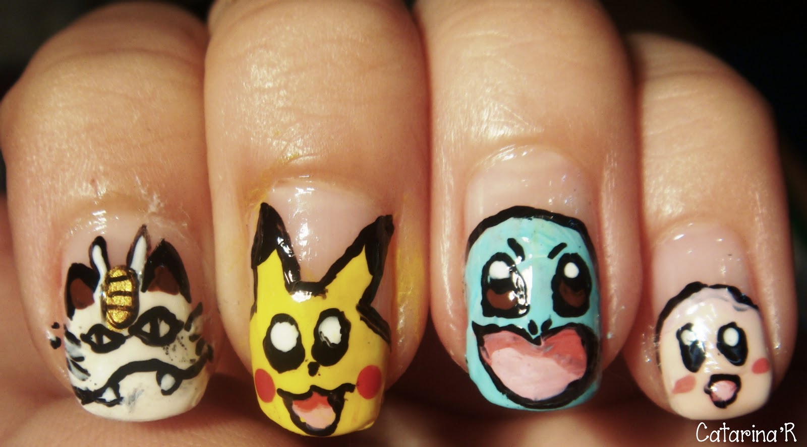 Nail Addicted: "Pokemon" Nails Art