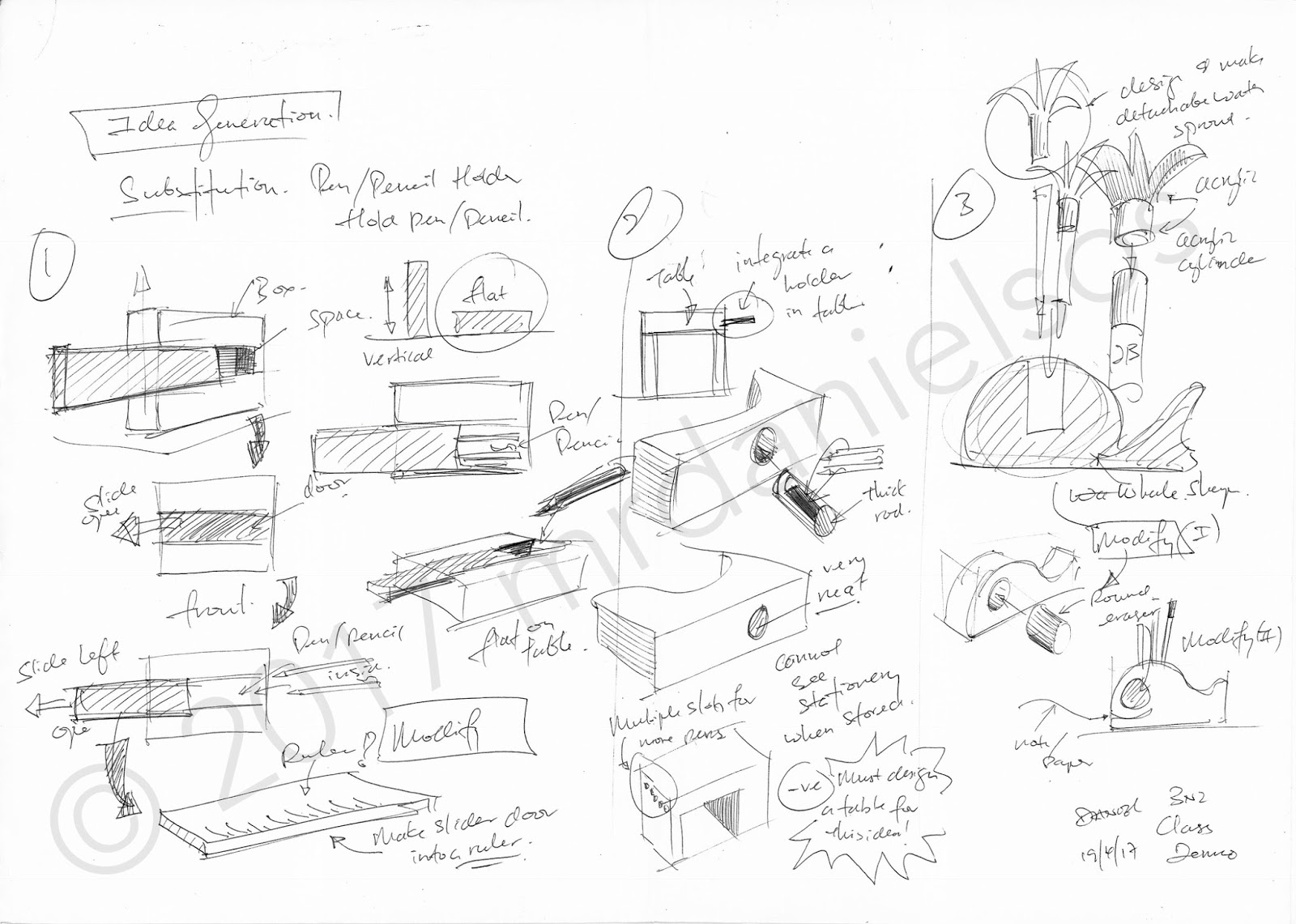 Design & Technology (Singapore): Pictorial Idea Generation and Development