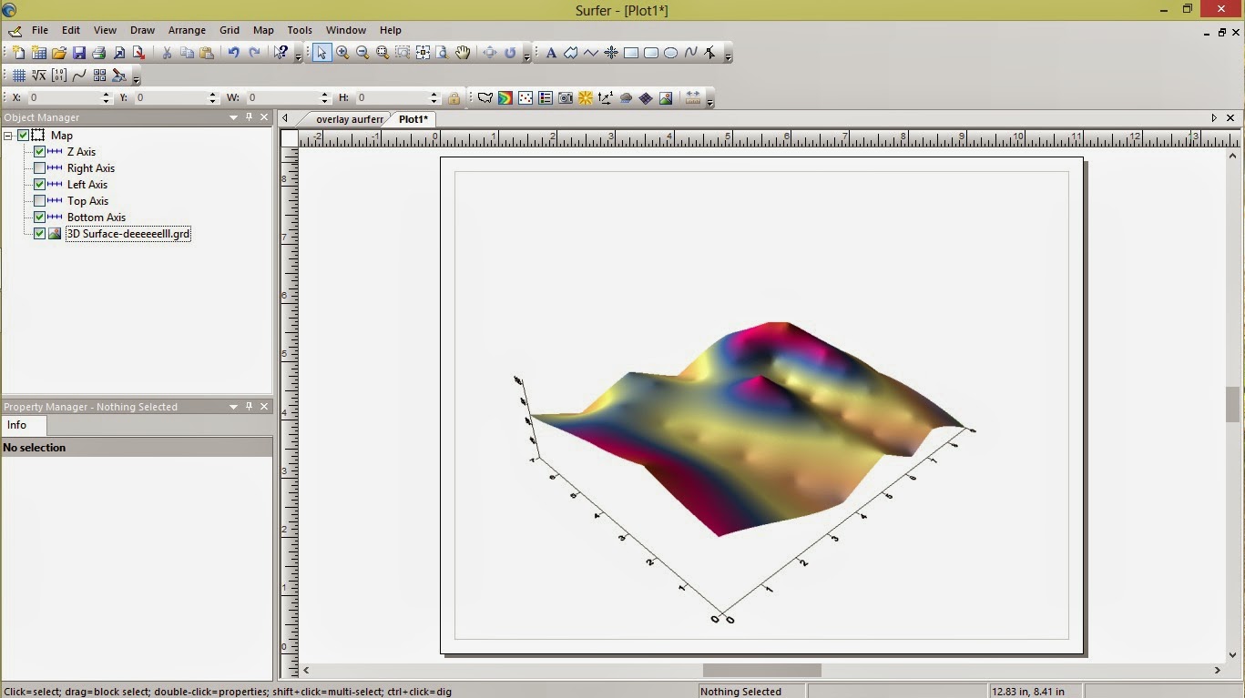 Della Mega Enggelina: Peta kontur 3D dan Overlay
