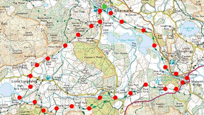 Lake District Walks: Elterwater, Elter Water, Colwith, Slater Bridge ...