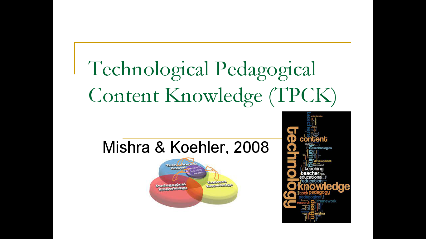 PPEA 2106: TECHNOLOGICAL PEDAGOGICAL CONTENT KNOWLEDGE (TPACK)