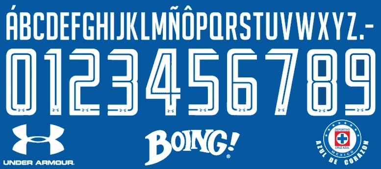 Diseños, vectores y más: Cruz Azul 2015 2016 tipografía