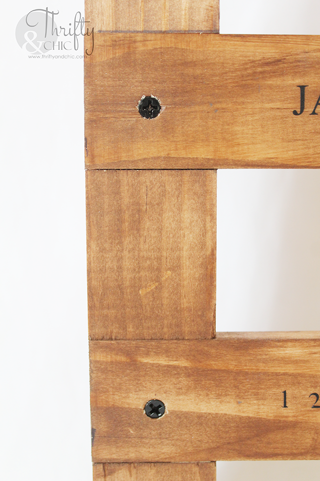 DIY Sliding Perpetual Calendar