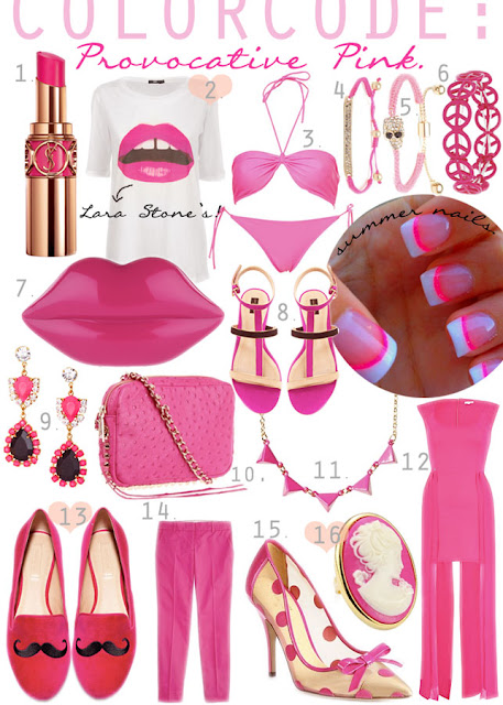 SHE IS IN FASHION: [Color Code: Provocative Pink]