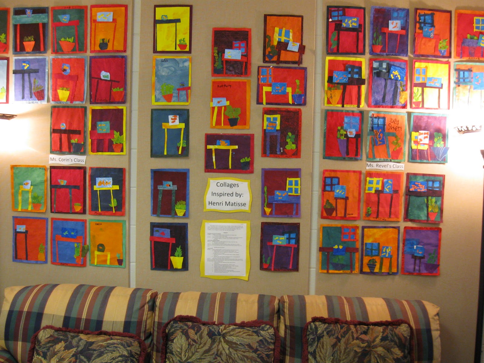 The Cavenaugh Gallery: Fish Bowl Collages Inspired by: Henri Matisse ...