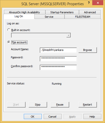 Dinesh's Blog :::: Being Compiled ::::: How to find NT Service ...