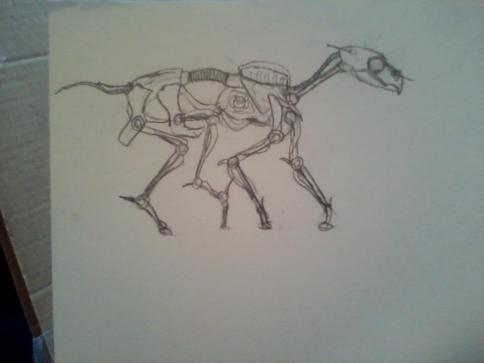 Fahrenheit 451 Mechanical Hound Drawing