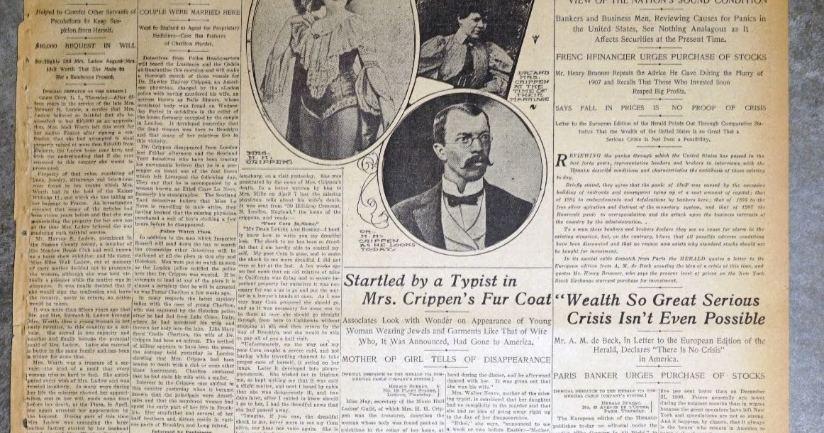 Billy Helston: Dr Crippen at large.