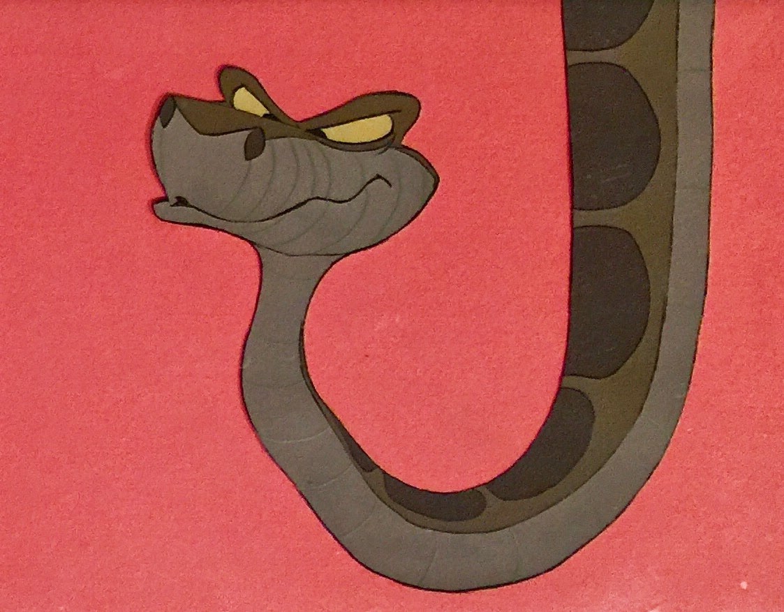 Animation Collection: Kaa Original Production Cel from "The Jungle Book ...